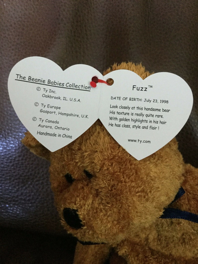 TY Fuzz Ultra Rare Tag Combo Most Valuable Limited Production Dual Tush ...