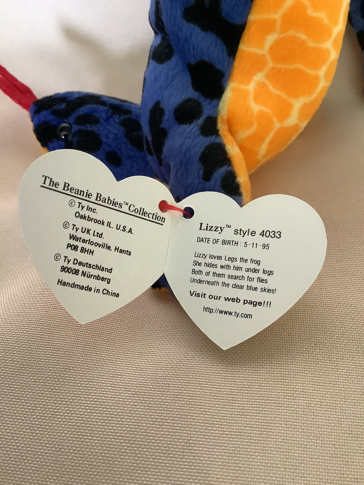 Ty Lizzy / Lg Lizzy Buddy Set Exclusive Limited Production Iconic ...