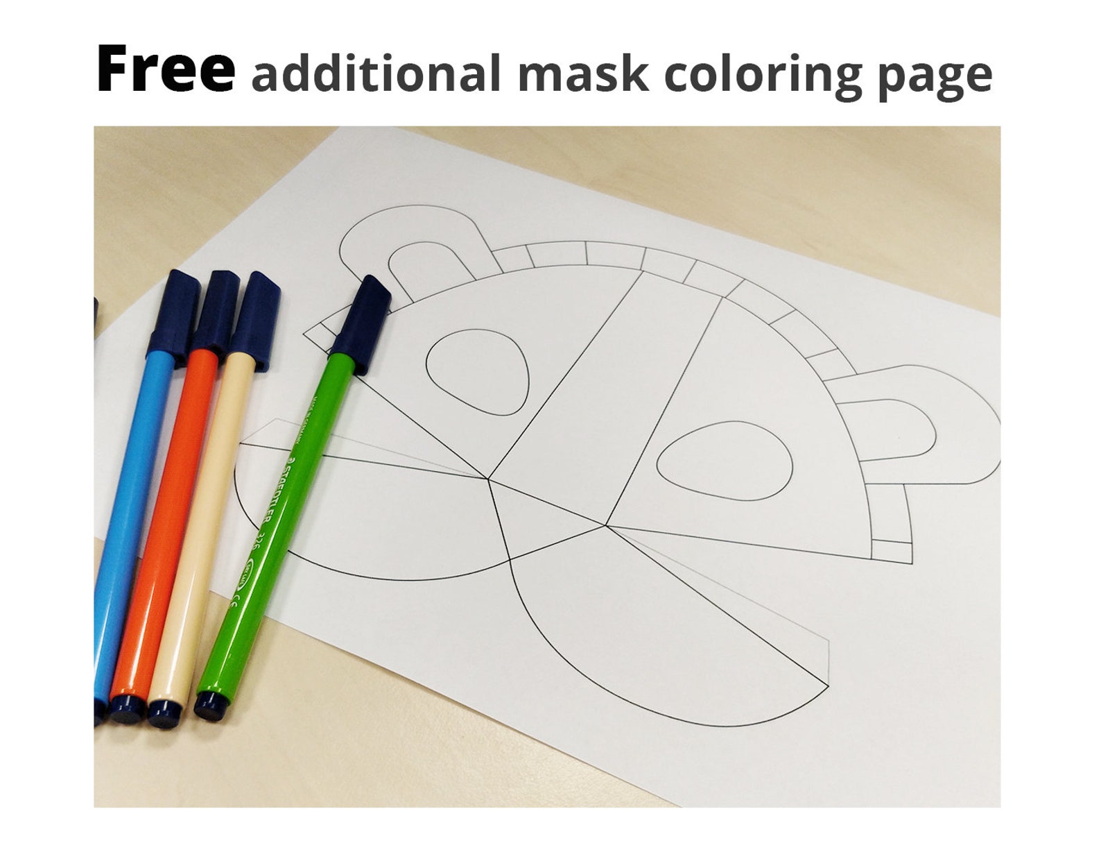 Lion Mask Printable Safari Animal Costume Mask Halloween | Etsy