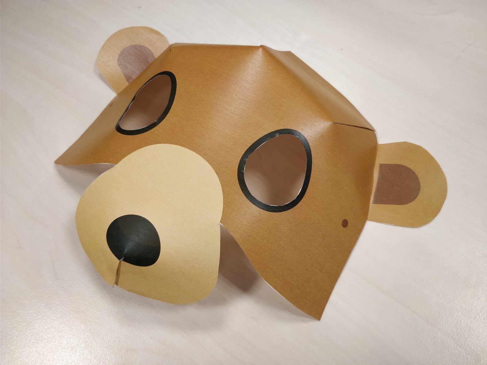 Bear Mask Printable Costume Safari Animal Mask Halloween - Etsy