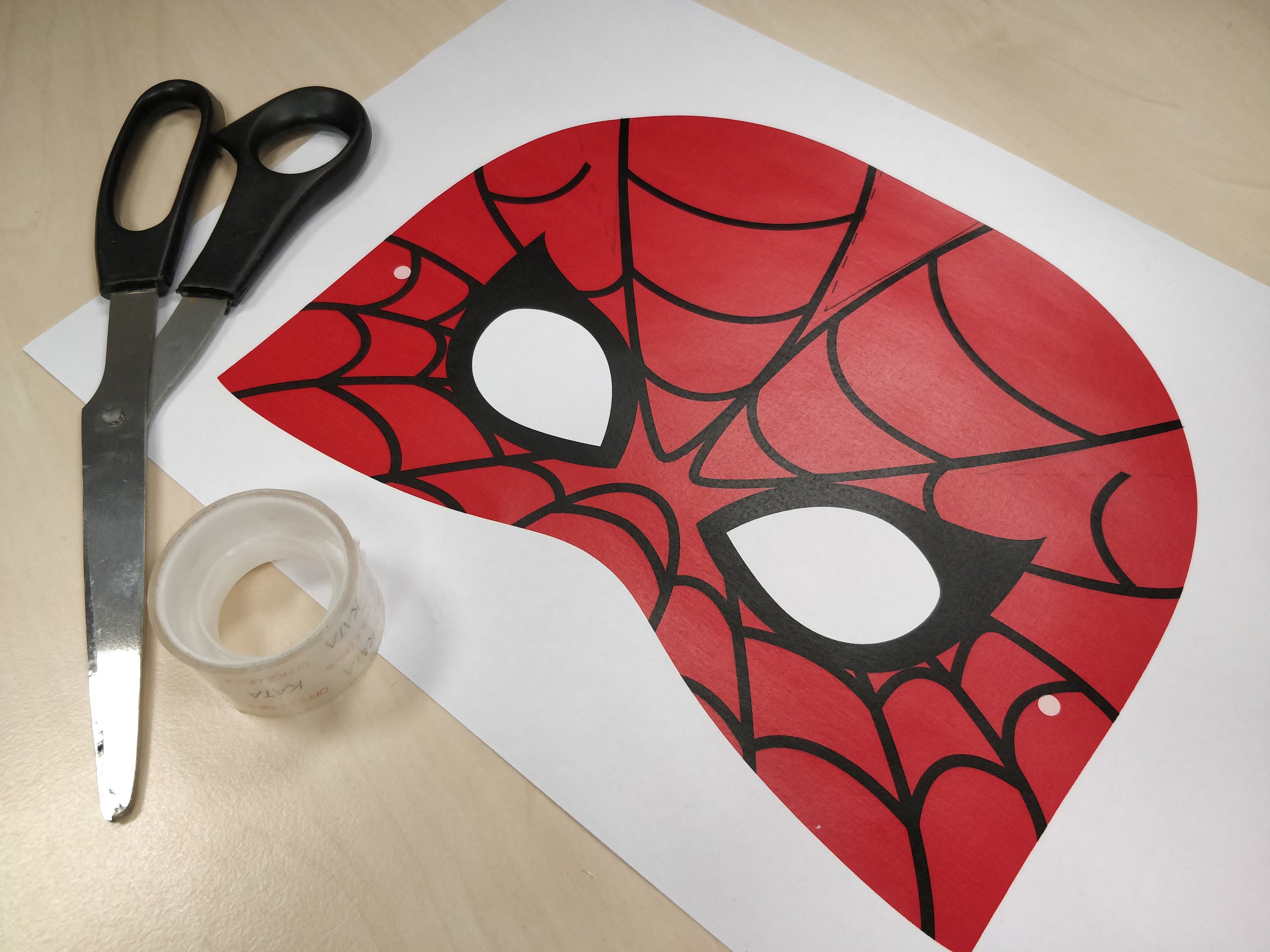 Spider-man Mask Printable Spiderman Costume Animal Mask Halloween ...