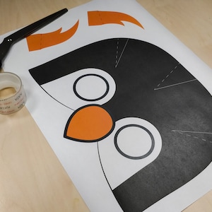 Penguin Mask Printable: DIY Costume Mask (digital Download) - Etsy
