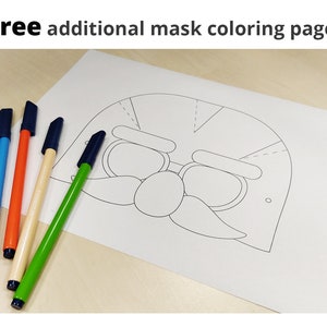 Grandpa Mask Printable: Costume Animal Mask (digital Download) - Etsy