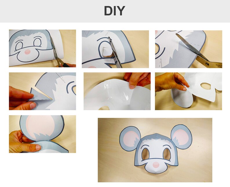 Printable Mouse Mask: DIY Costume (digital Download) - Etsy