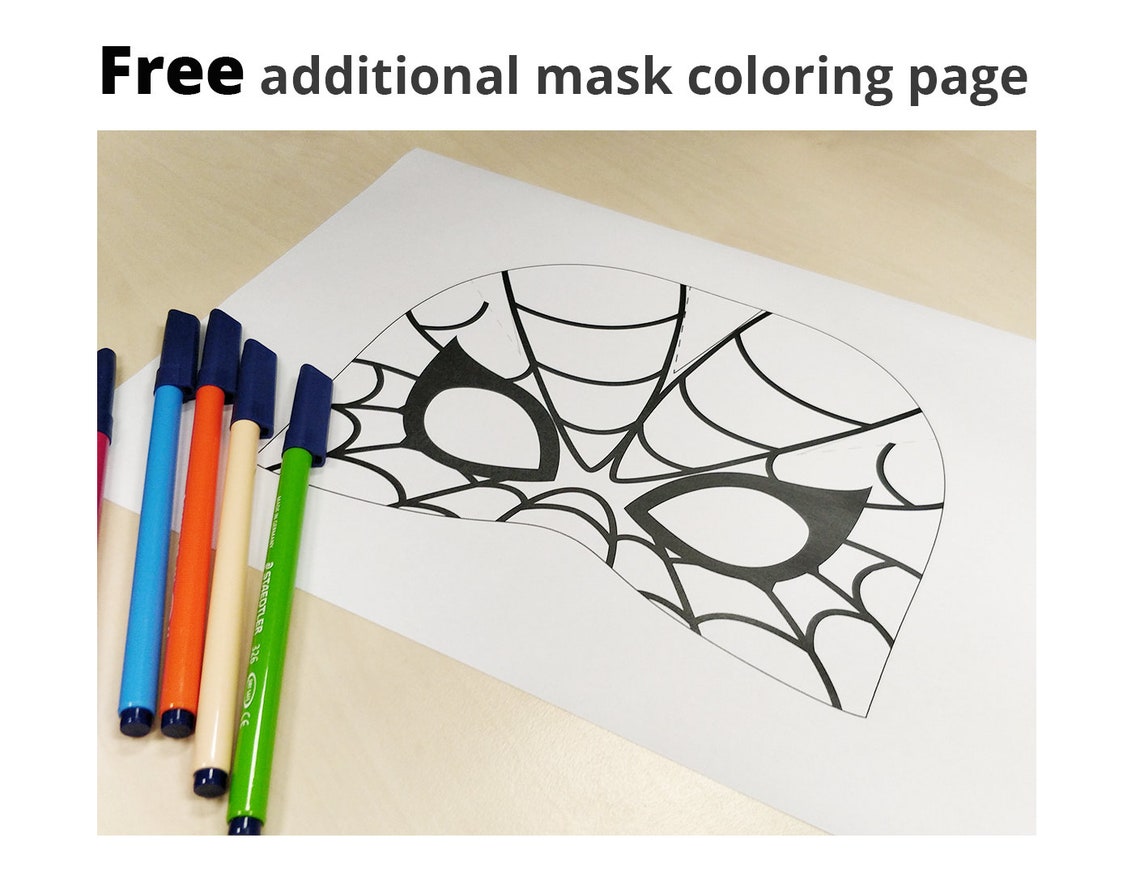 Spider-man Mask Printable Spiderman Costume Animal Mask Halloween ...