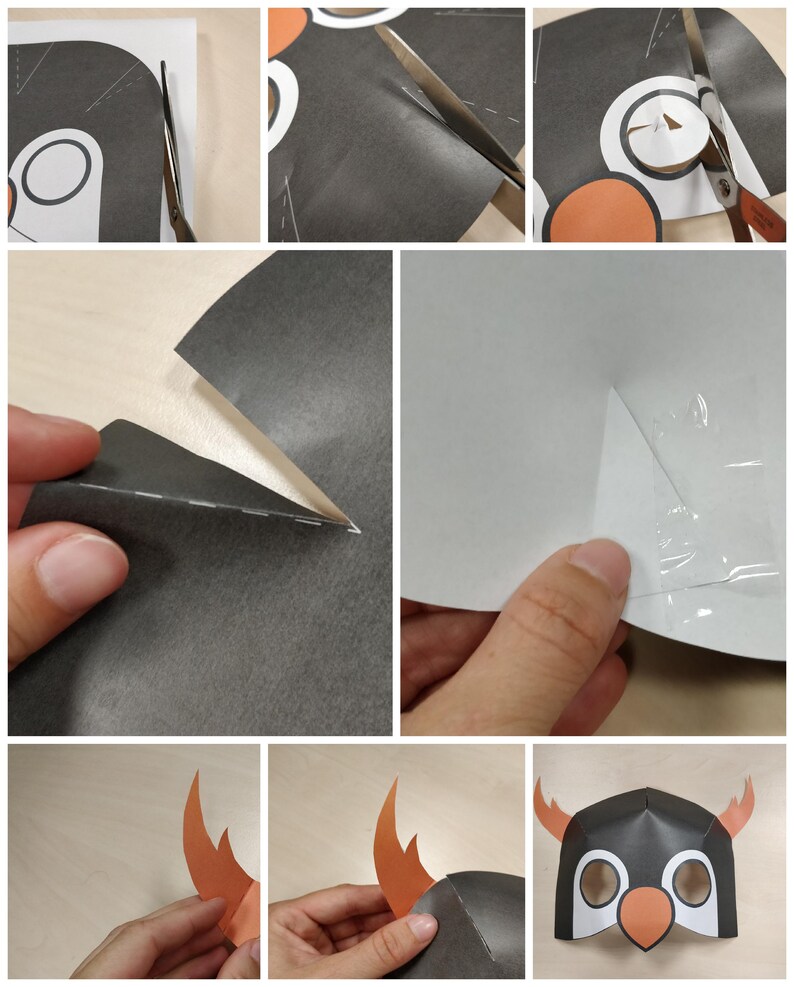 Penguin Mask Printable: DIY Costume Mask (digital Download) - Etsy