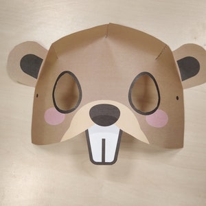 Beaver Mask Printable: DIY Costume, Adult & Child (digital Download) - Etsy
