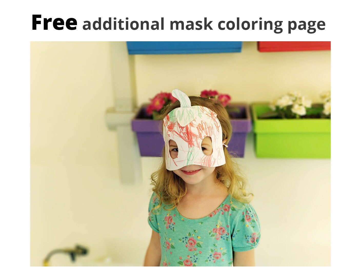 Printable Strawberry Mask: Kids & Adult Costume (digital Download) - Etsy