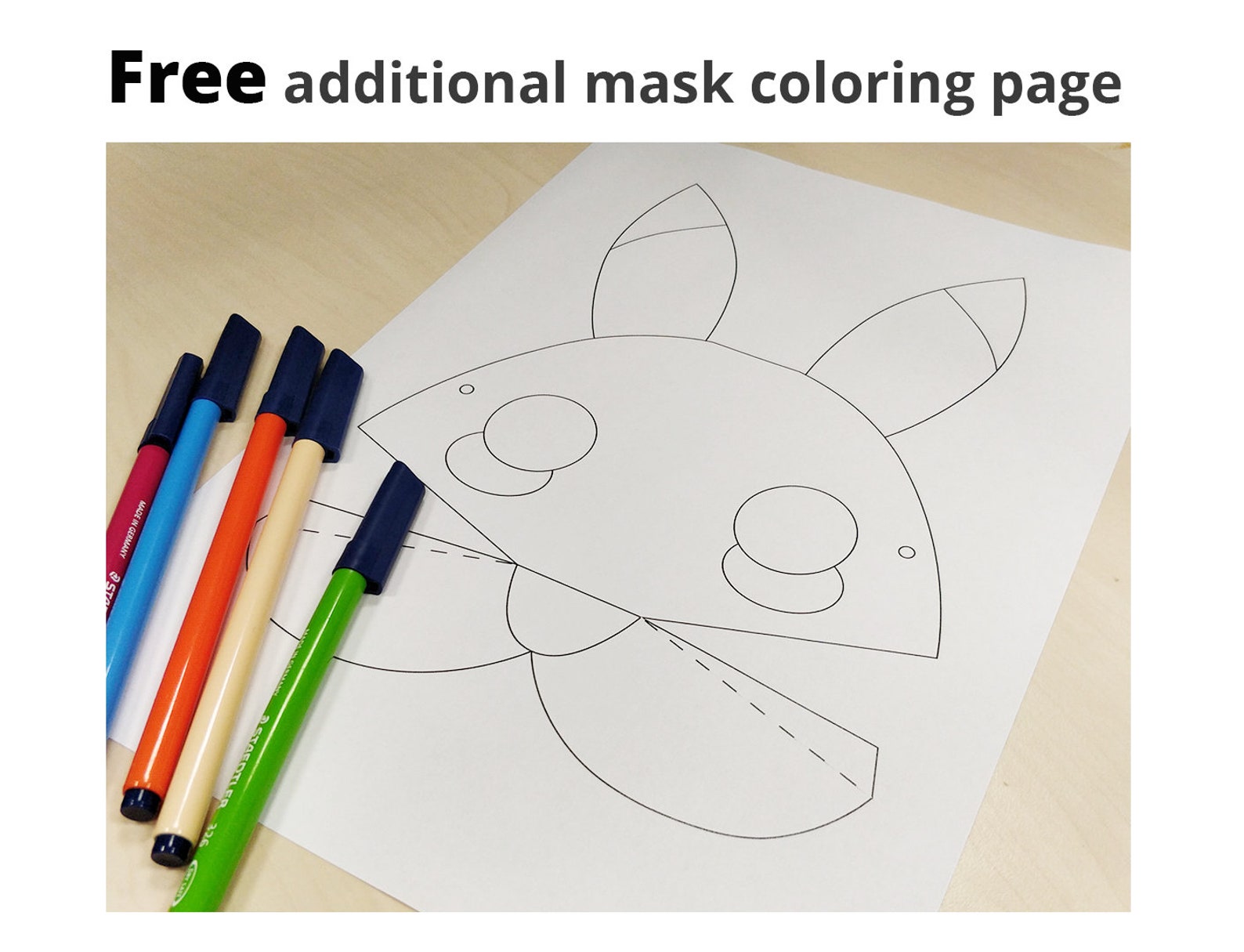 Pikachu Mask Printable: Kids & Adult Costume (digital Download) - Etsy