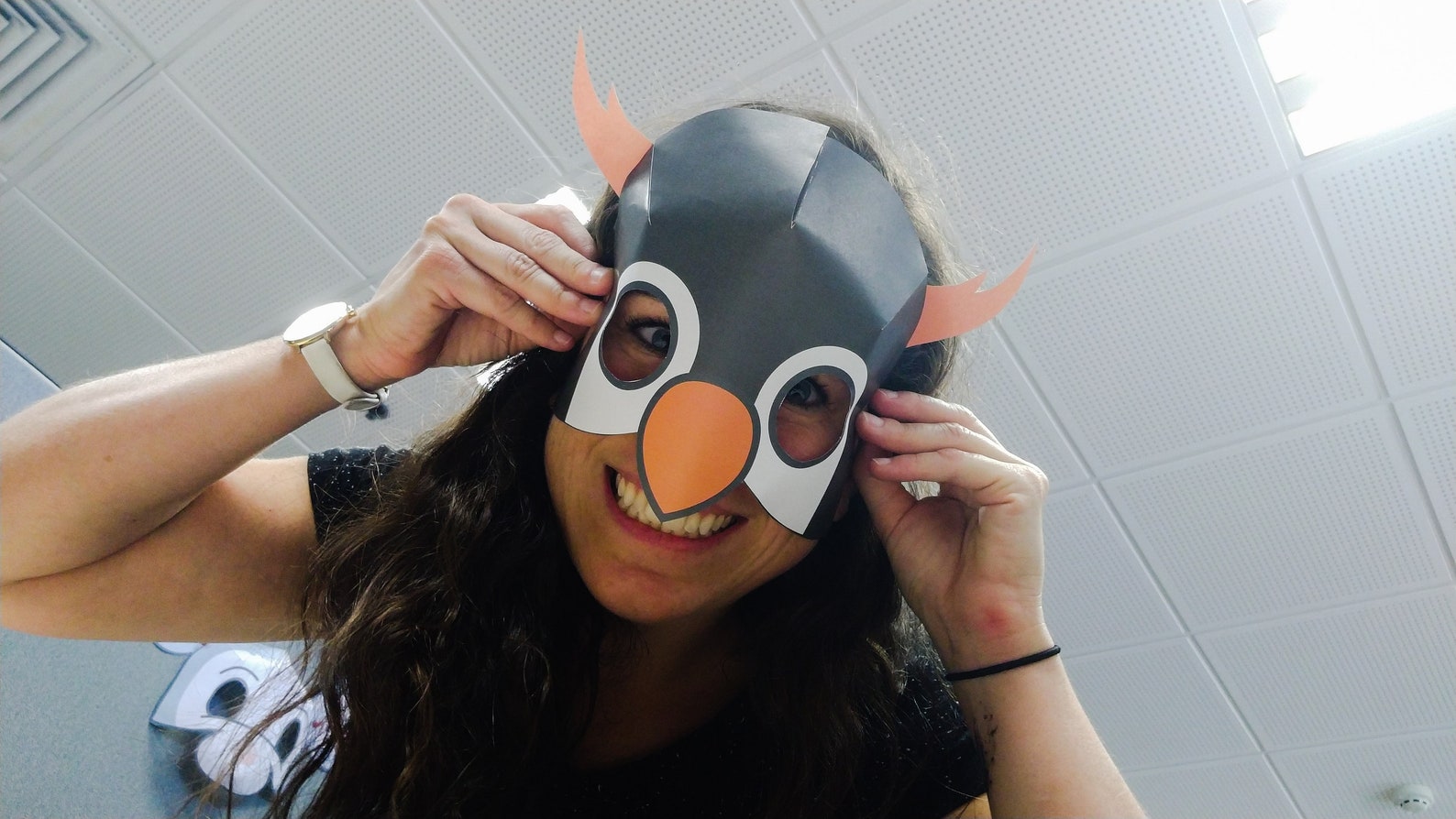 Penguin Mask Printable Penguin costume mask | Etsy