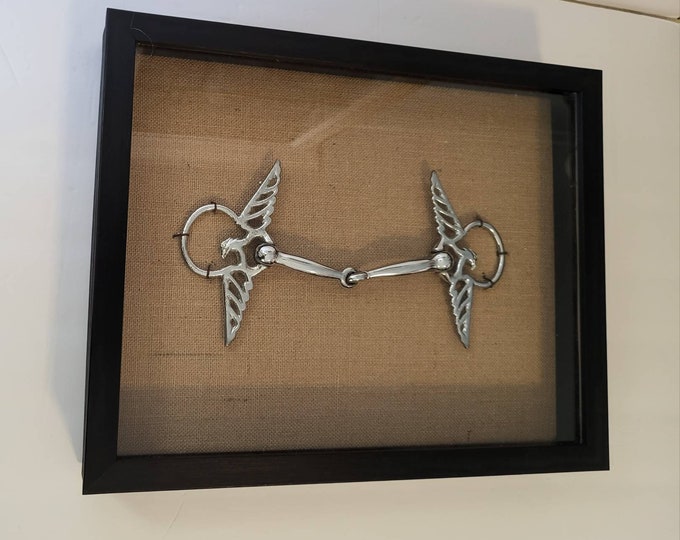 Unique Eagle Snaffle Horse Bit Shadow Box Wall Decor - Etsy