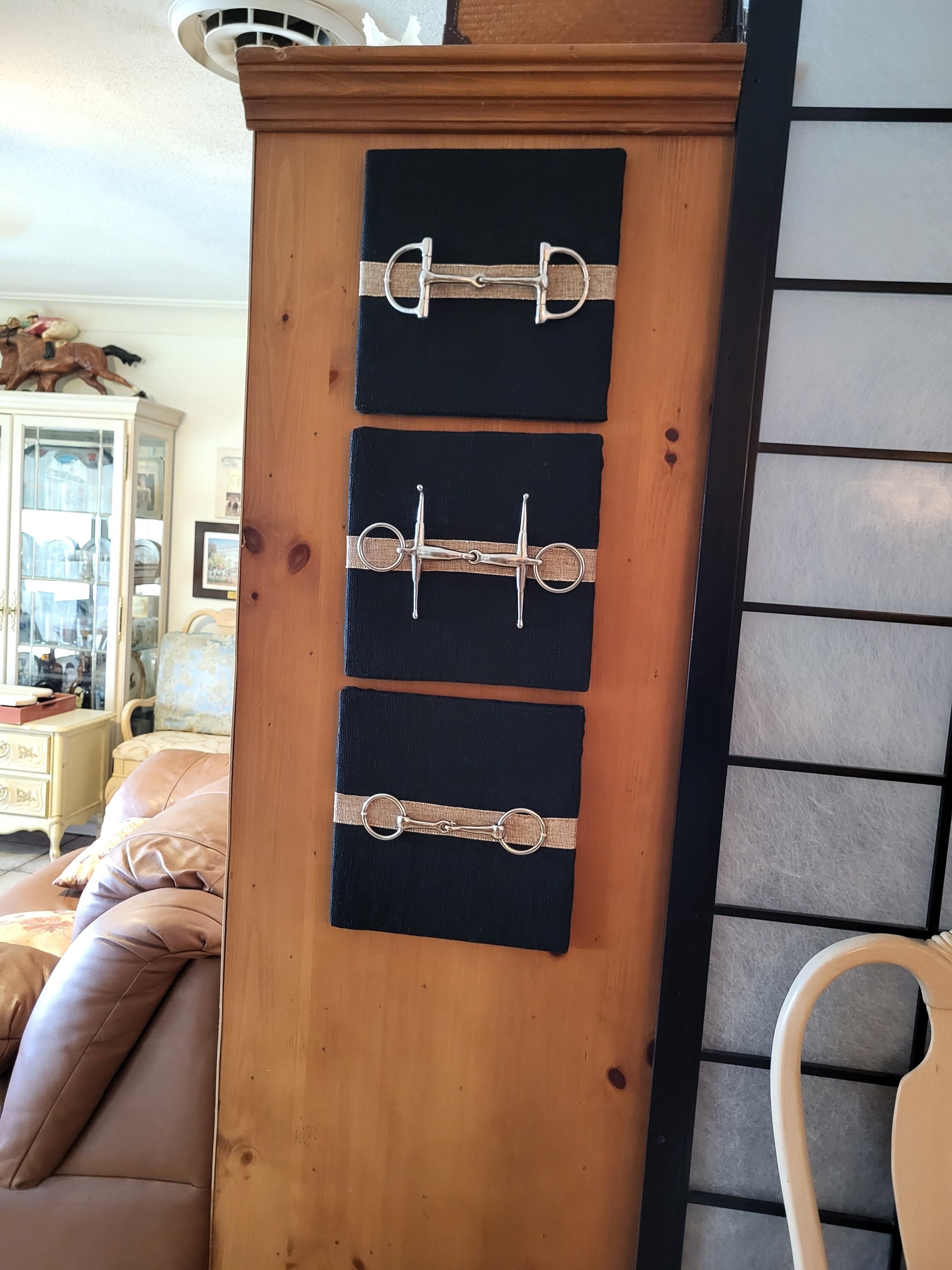 Set of 3 Equestrian English Horse Bits Display - Etsy