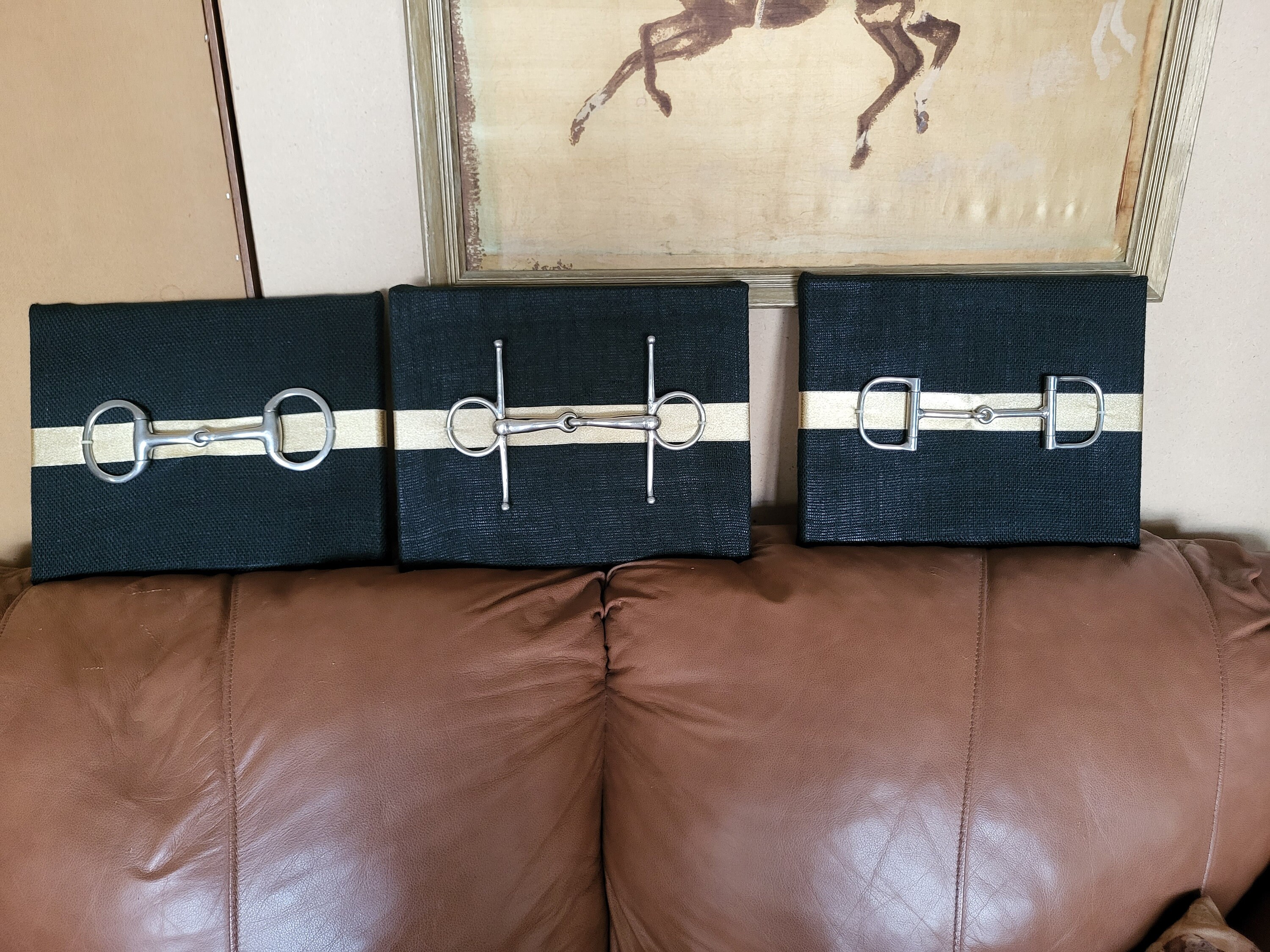 Set of 3 Equestrian English Horse Bits Display - Etsy