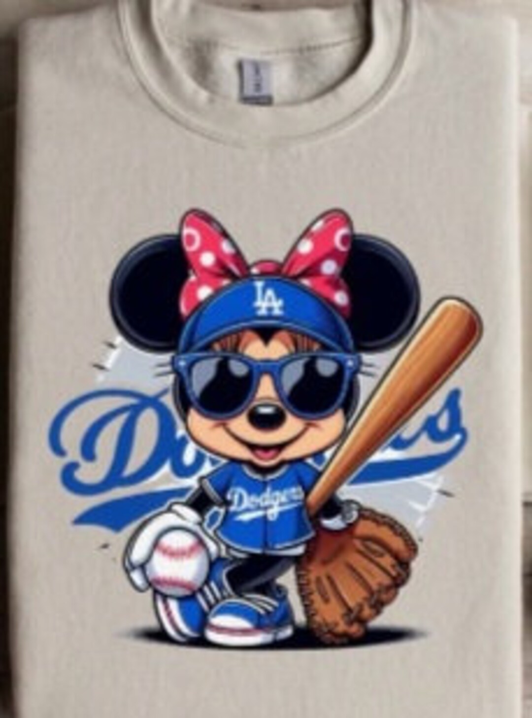 Youth Dodger Minnie Mouse T Shirt - Etsy