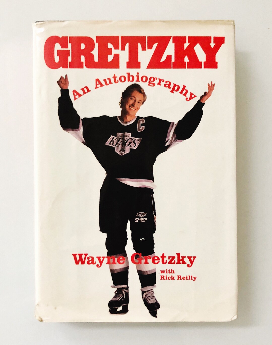 Wayne Gretzky Book, Hardcover 1990 'gretzky an Autobiography, the Great ...