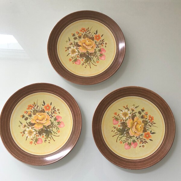 Floral Melamine Plates - Etsy