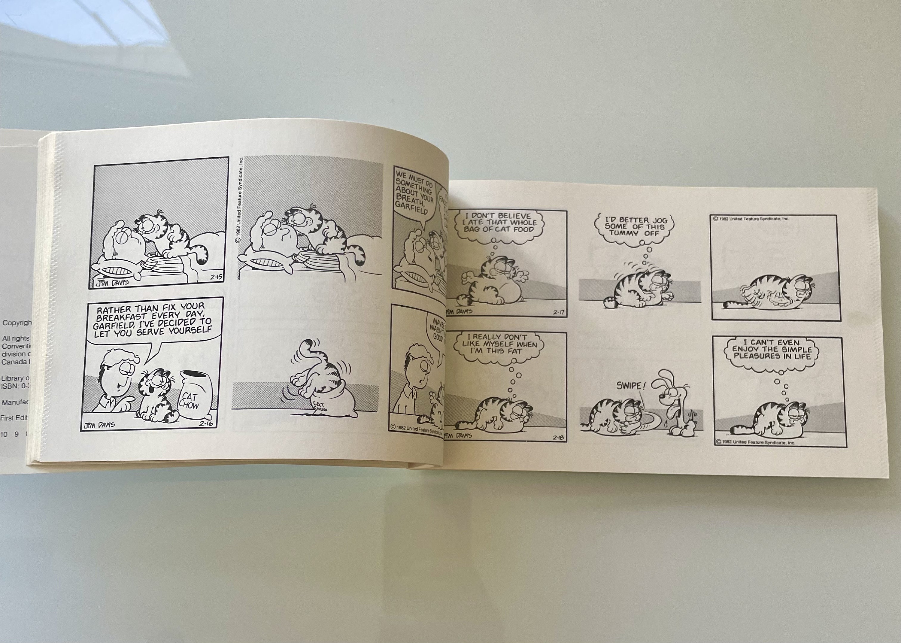 Vintage Garfield Book, Garfield Sits Around the House, His Seventh Book ...