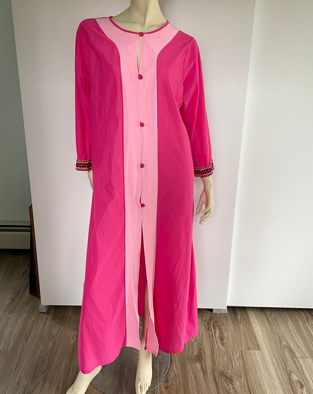 Barbie Robe, Size Large, Vintage 1970s Bathrobe, Button Down Coverup ...