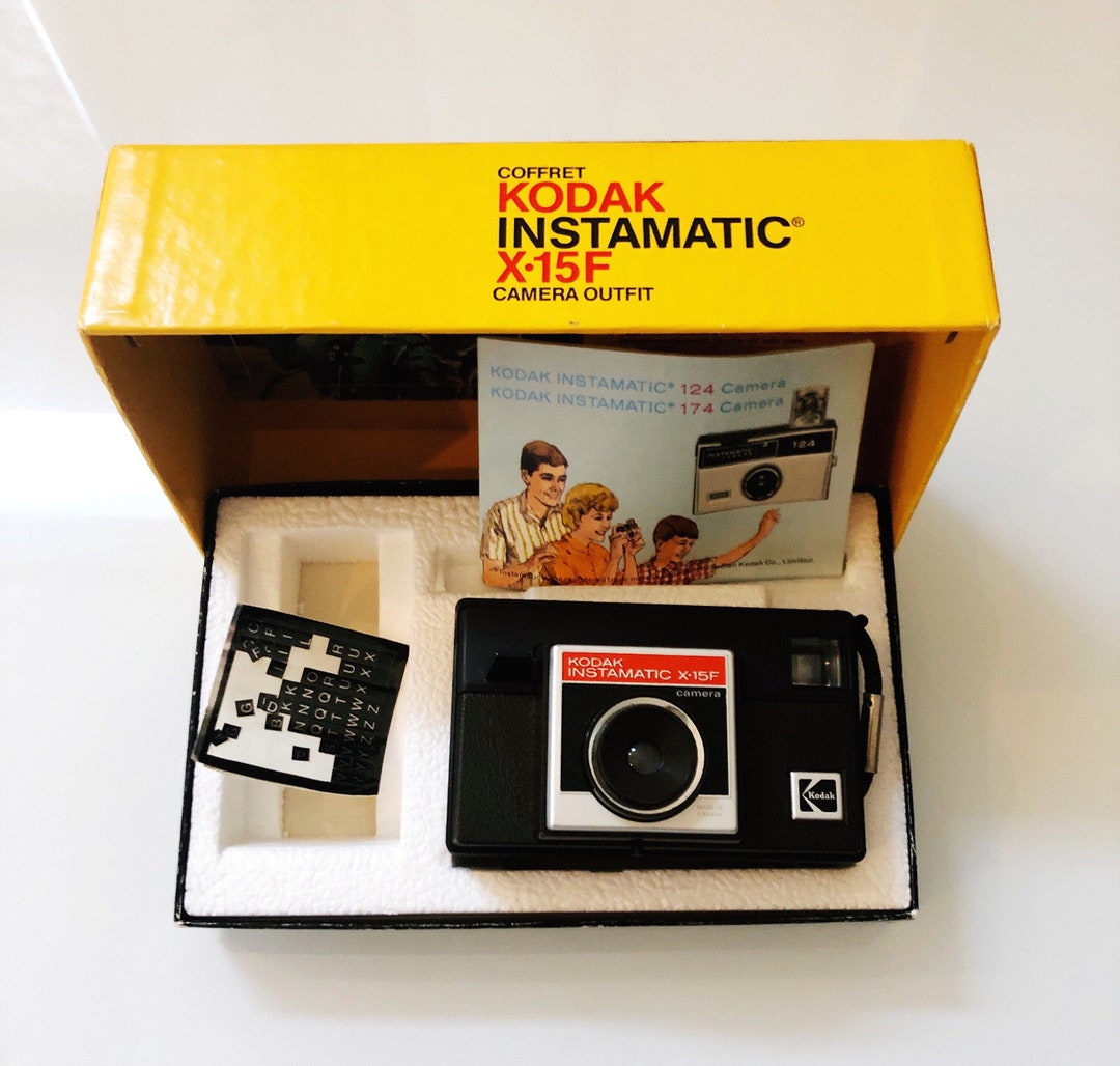 1970s Camera in Original Box, KODAK INSTAMATIC X-15F With Manual ...