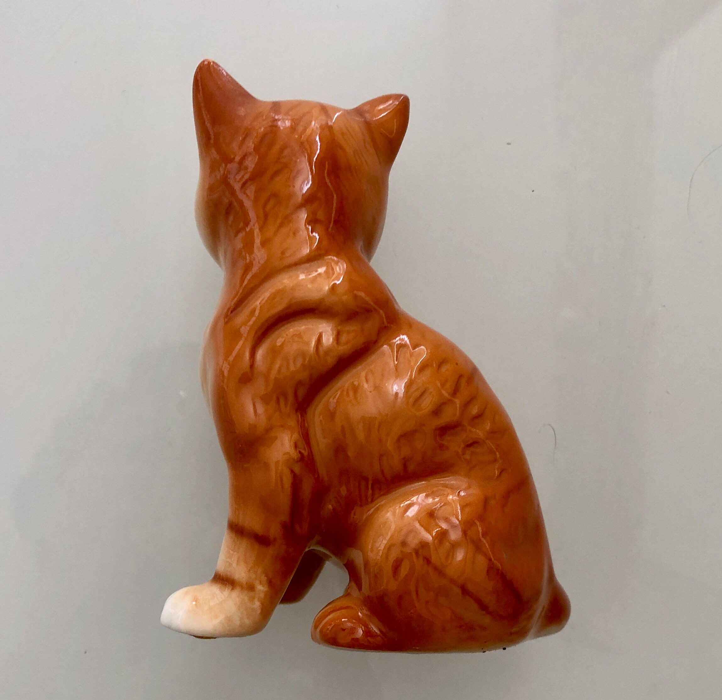 Vintage Orange Cat Figurine, Cat Collectables, China Cat, Marmalade Cat ...