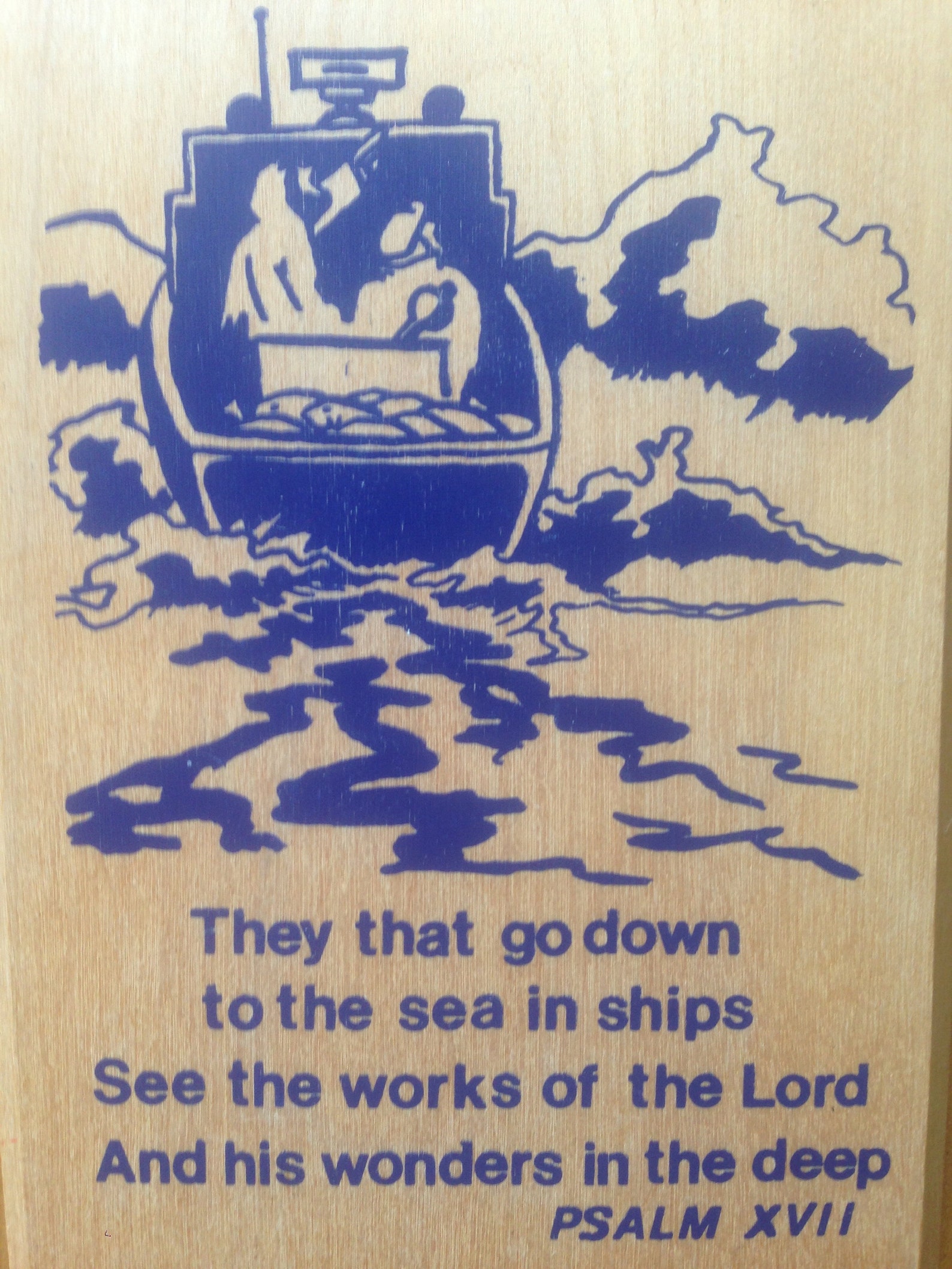 Vintage Nautical Wall Art Sailor Prayer Sea Psalm Wooden - Etsy