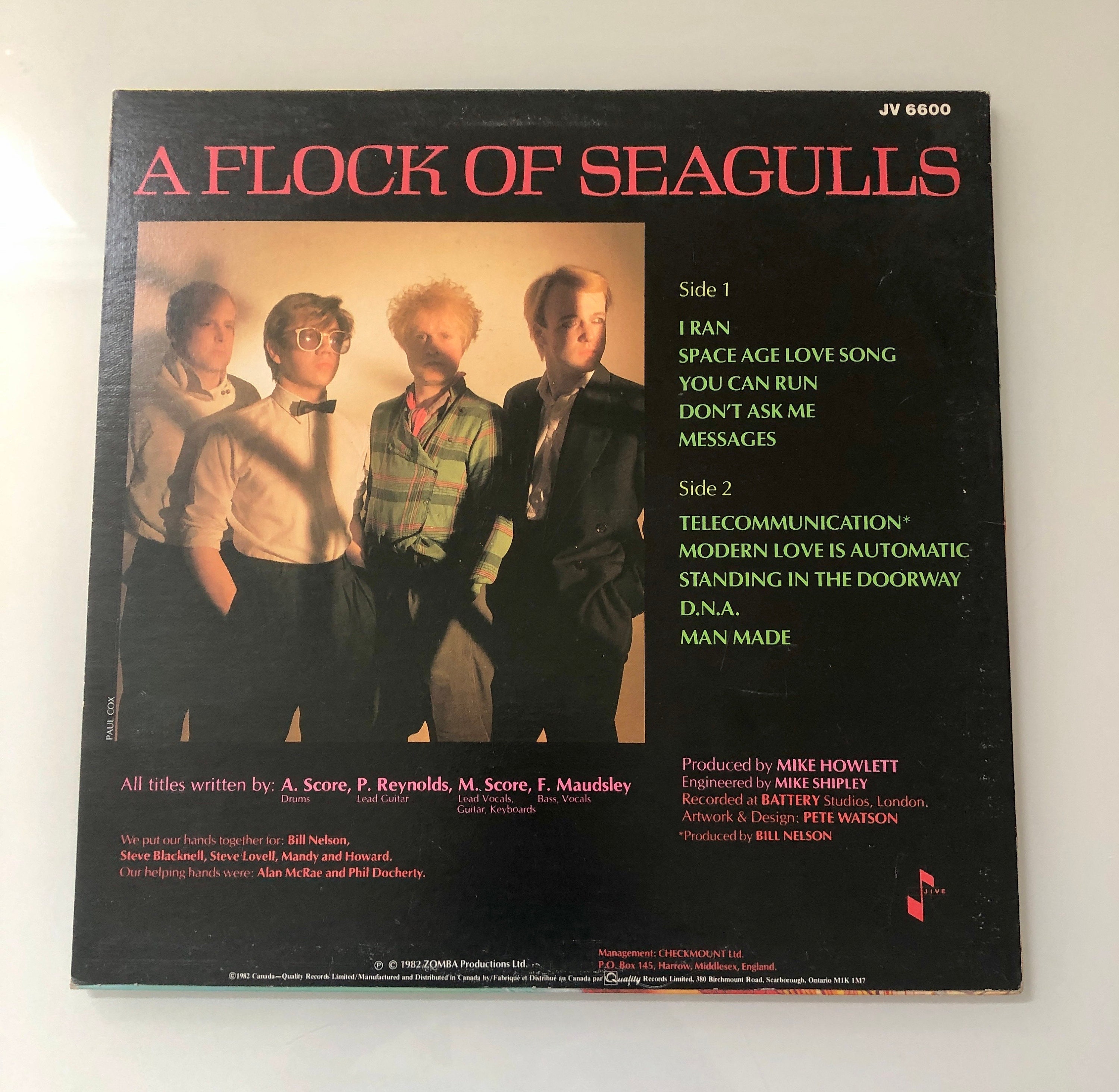 A Flock of Seagulls LP Album, 1982, Vinyl Record, 33 Rpm, Zomba ...