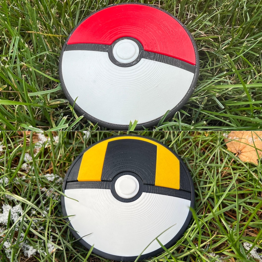 Poke Ball Disc Golf Mini Marker (3d Printed) - Etsy