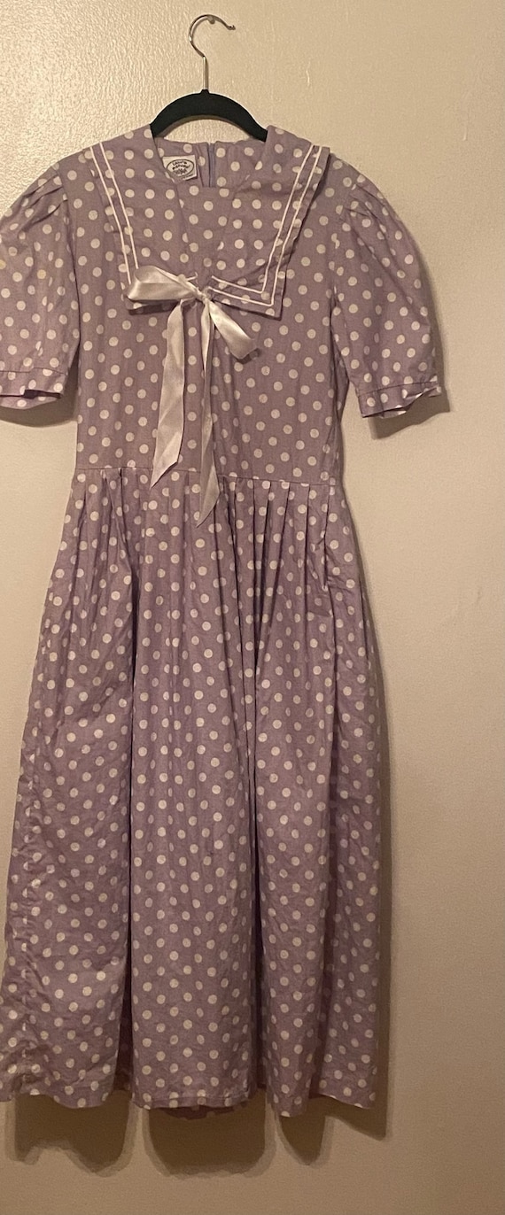 80s Laura Ashley Dress, Vintage Laura Ashley Polka Do… - Gem 80s Laura Ashley Dress, Vintage Laura Ashley Polka Do… - Gem