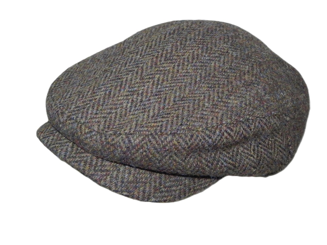 Mens Harris Tweed Driving or Flat Top Earflap Cap - Etsy
