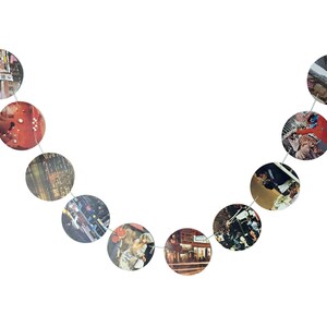 NYC Bunting - Paper Circle Garland With 10 Medium Sized Photo Images of ...