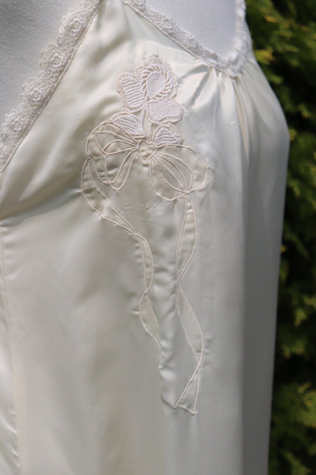 Ivory Carol Hochman for Chevette Nightgown/ Size Small / Vintage Summer ...