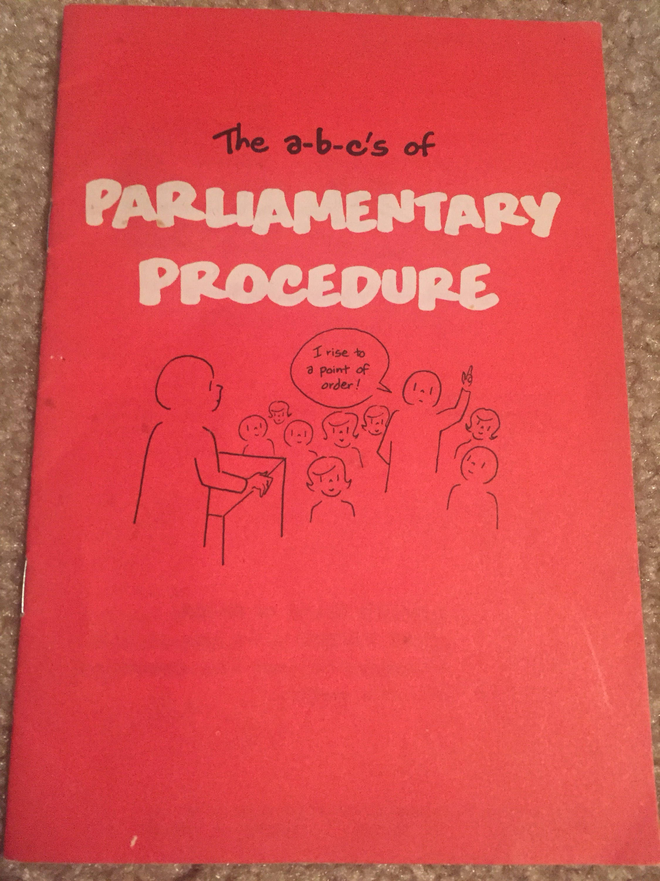 The a B C's of Parliamentary Procedure-pamphlet 1974 - Etsy