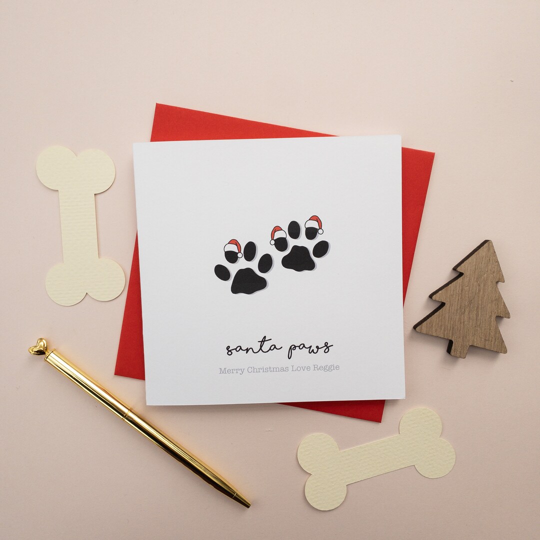 Santa Paws Merry Christmas From the Cat Merry Christmas From the Dog ...