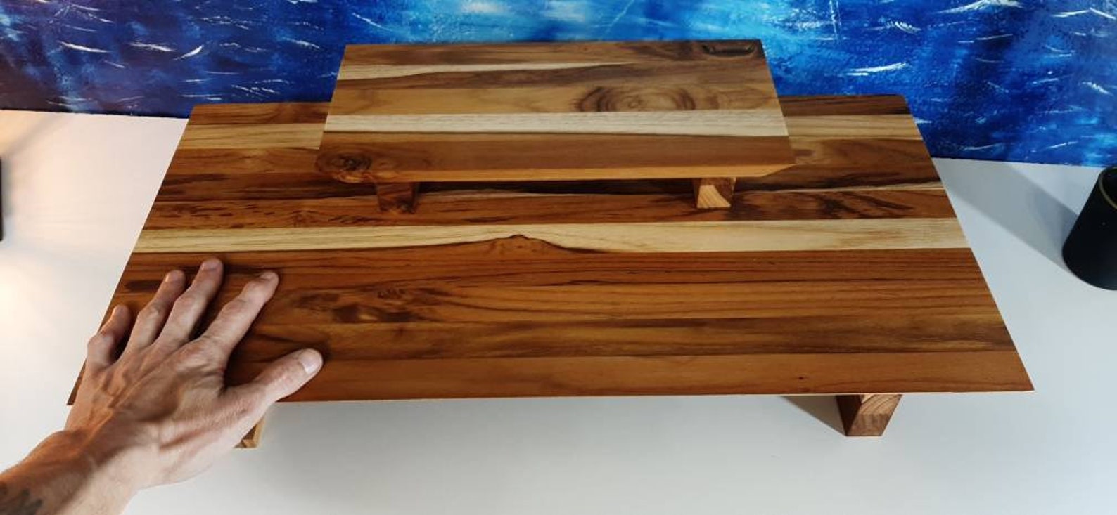 Altar Table, 2 Set, 2 Tier Altar Table, Crystal Shelf, Small Space ...