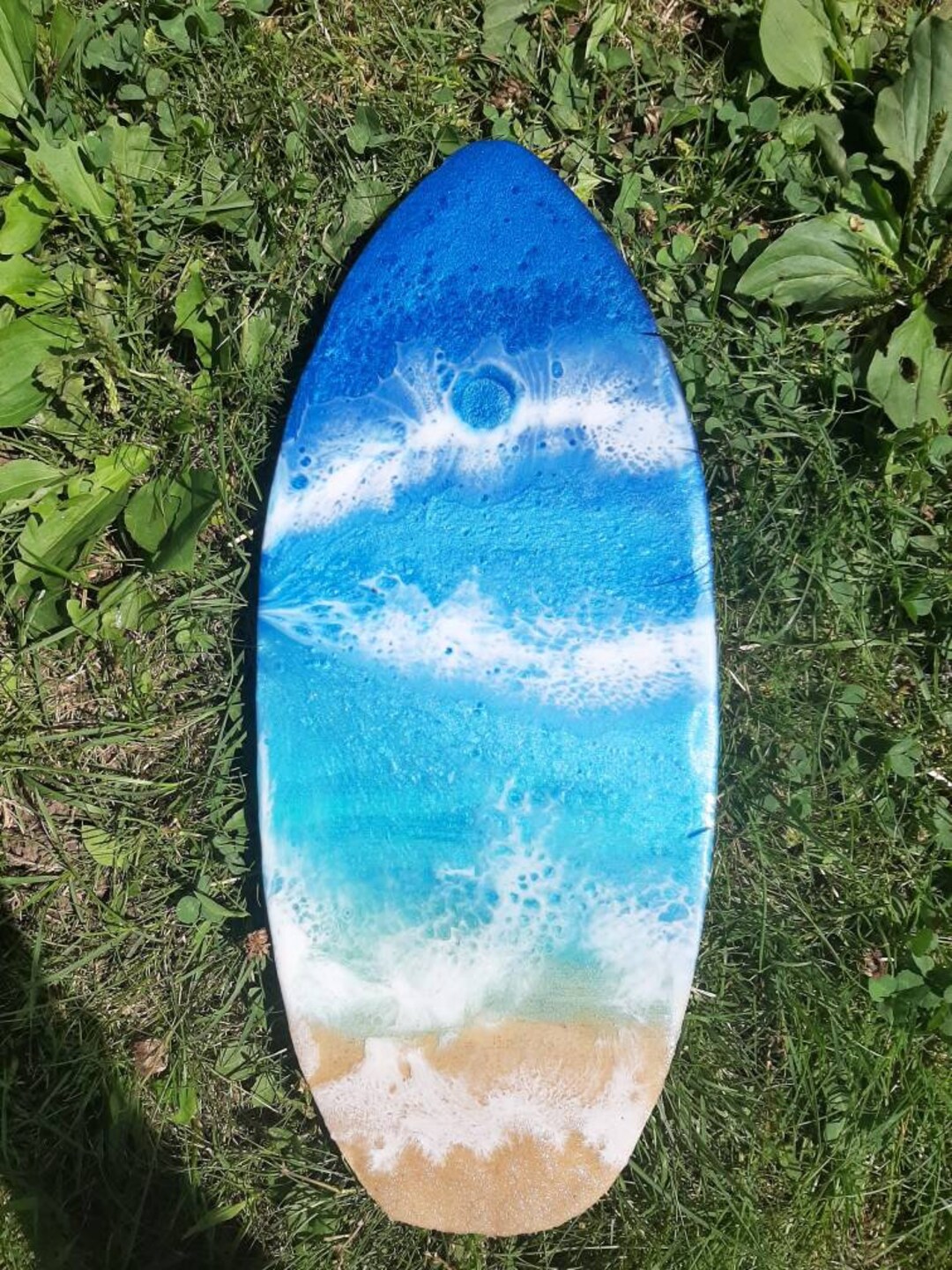 Ocean Beach Surfboard Resin Ocean Art Surfboard Surfboard Decor Ocean ...