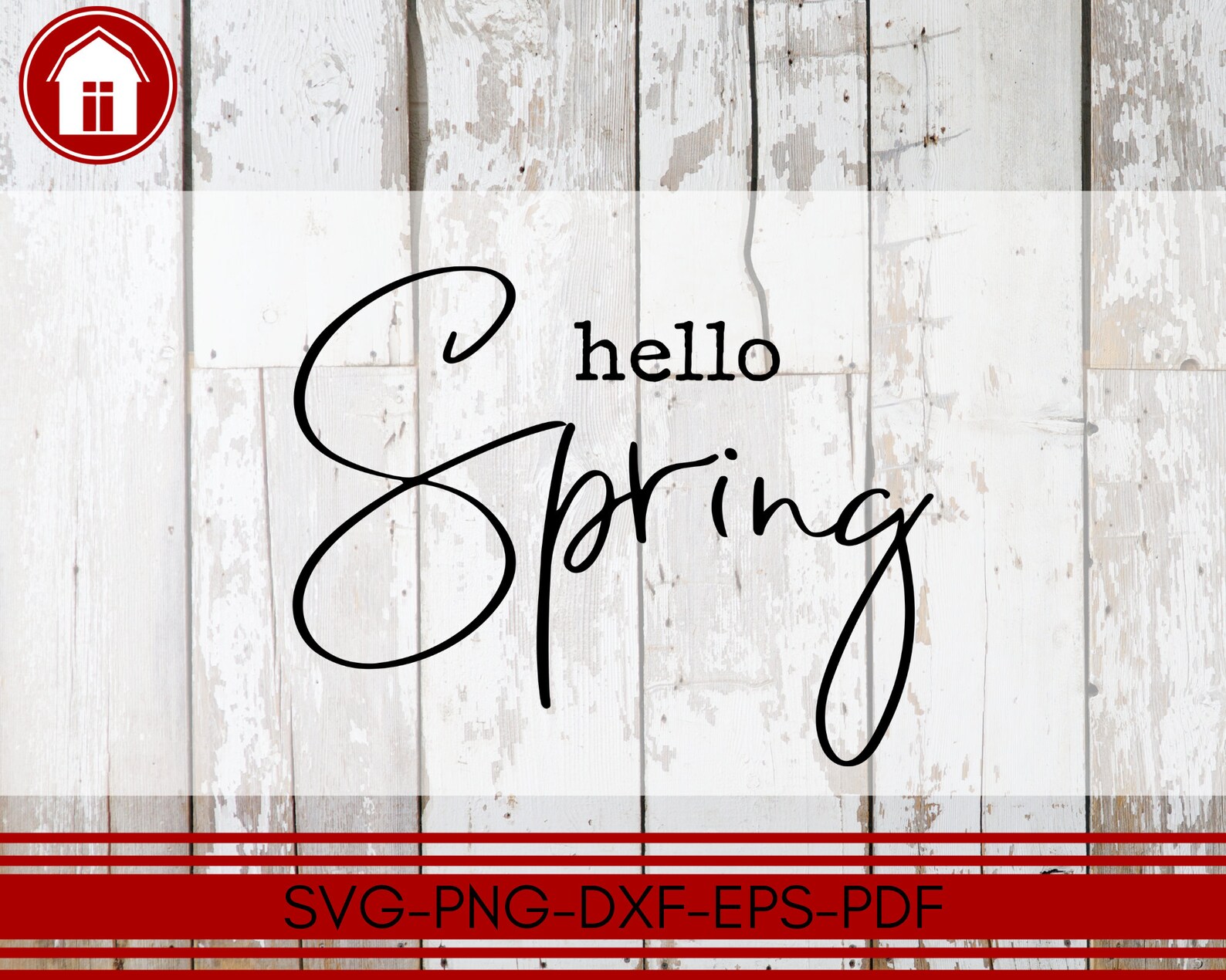 Hello Spring Svg-easter Door Sign Svg-rustic Farmhouse Svg - Etsy