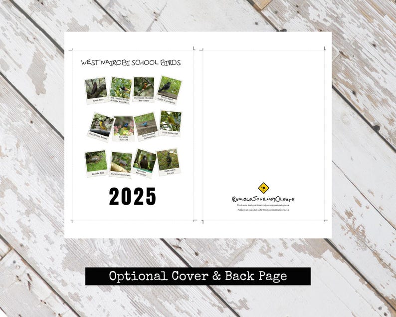 2025 Bird Photography Mini Calendar: Nairobi Wildlife (digital Download ...