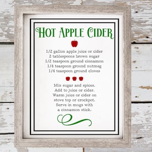 Hot Apple Cider Svg-apple Cider Svg-recipe Svg-farmhouse - Etsy