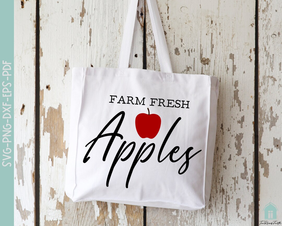 Farm Fresh Apples Svg-apple Sign Svg-apple Svg-fall Svg Clip Art Cut ...