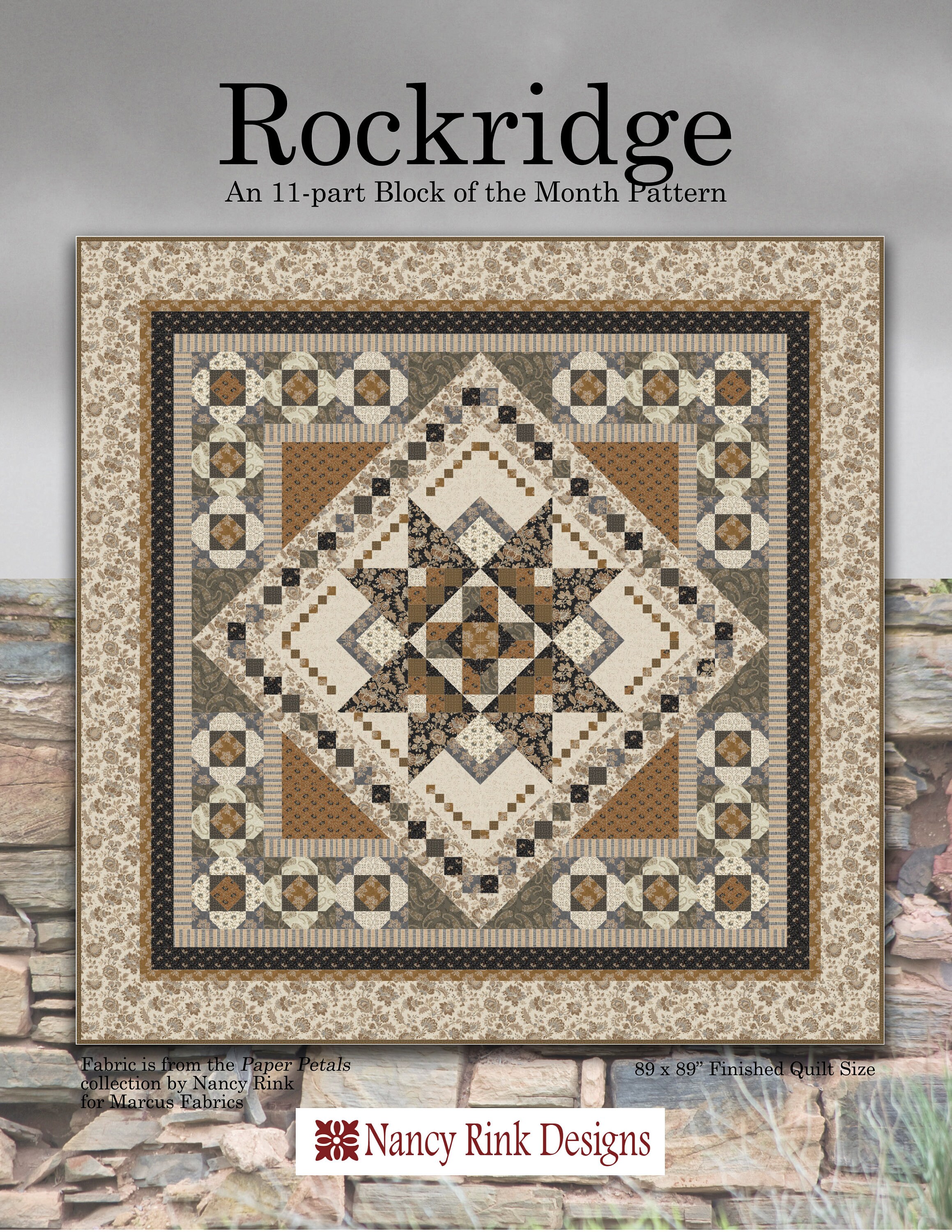 Rockridge Entire Quilt Kit Top and Binding Nancy Rink Marcus Fabrics ...