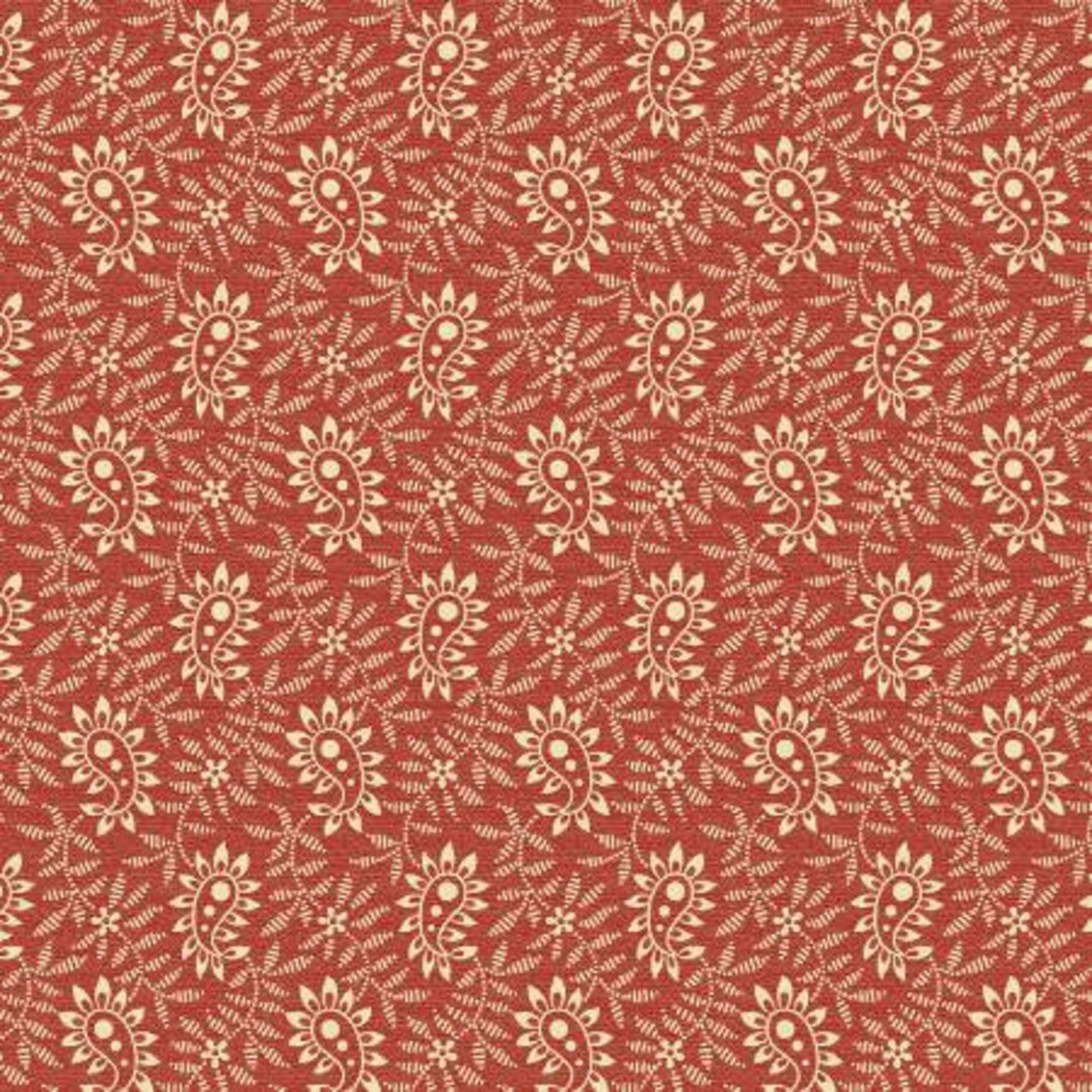 Hearthstone Red Spiceberry # R600541-RED Marcus Fabrics Print Cotton ...