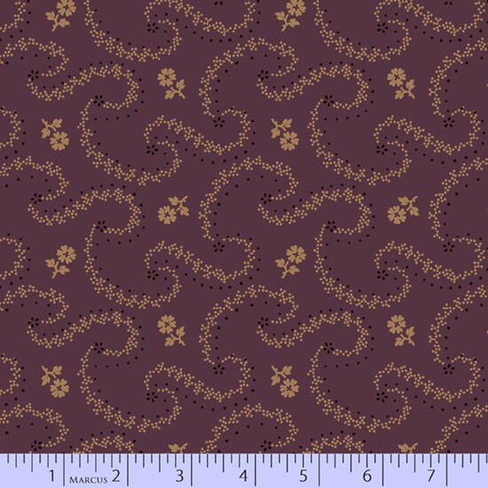 Plumberry by Pam Buda for Marcus Fabric R17-0921-0135 Cotton Fabric by ...