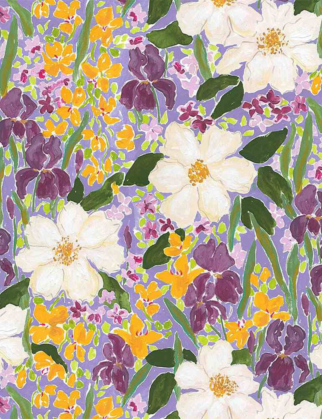 Floral Mardi Gras Party Tenfold Parade Dear Stella Fabric by - Etsy