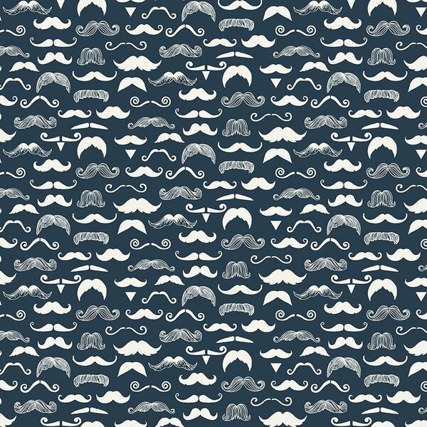 Mustache Fabrics - Etsy