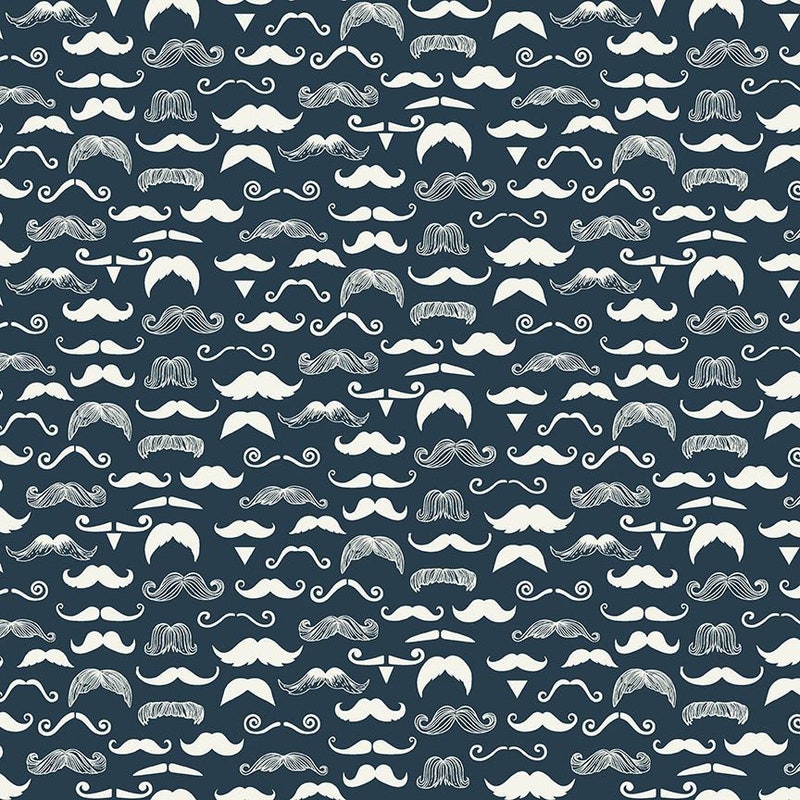 Mustache Fabrics - Etsy