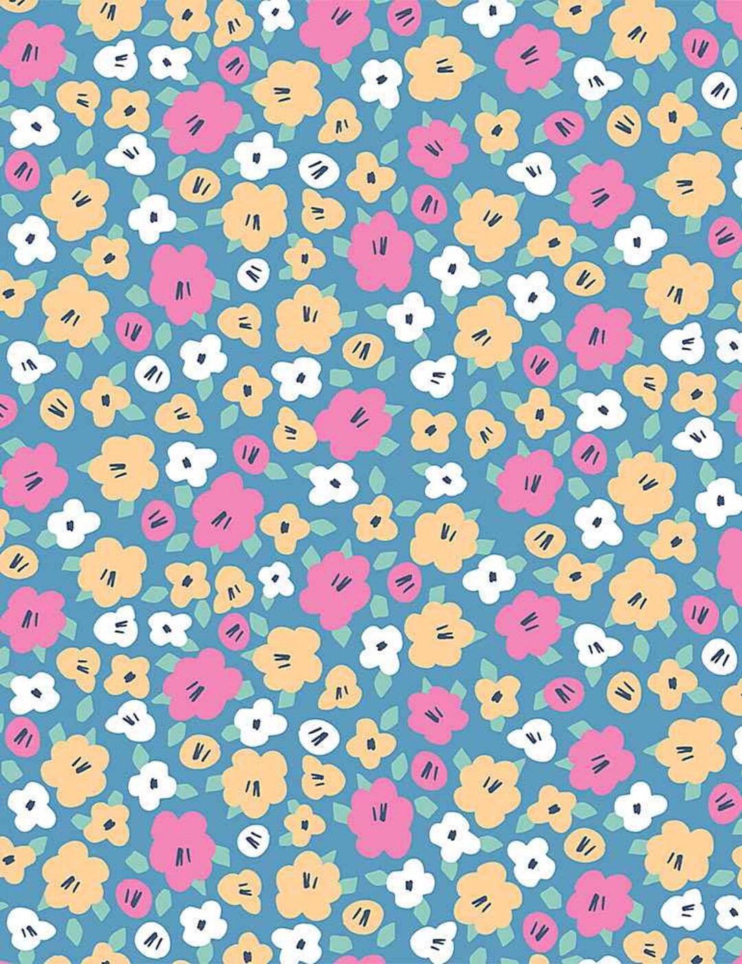 Summer Ditsy - What's the Scoop- Dear Stella Fabric by the Yard or ...
