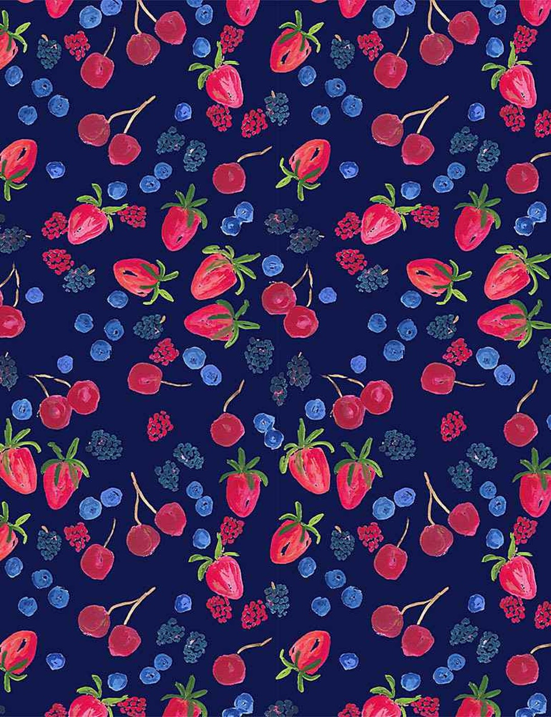 American Summer Berry Picking - Dear Stella Fabric by the Yard or ...