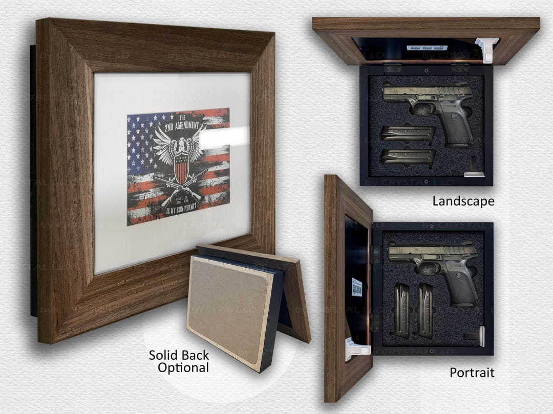 Hidden Storage - Gun Storage Picture Frame With Lock - Hidden Gun ...