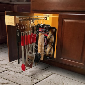Multi-use Pull Out Cabinet Organizer - Kitchen Utensils, Cleaning ...