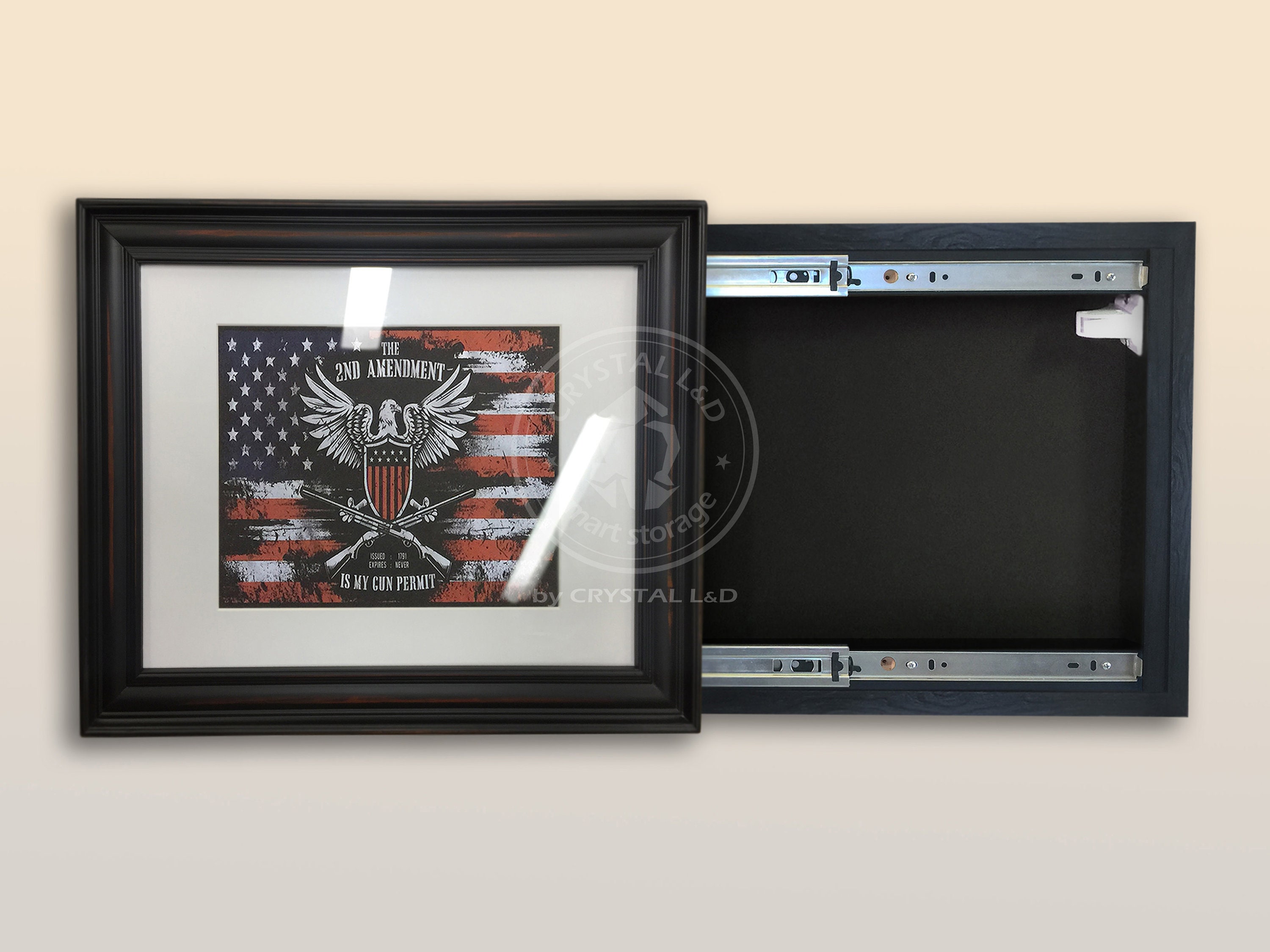 Hidden Storage Photo Frame for Gun and Valuables 17 In. X 14 In ...